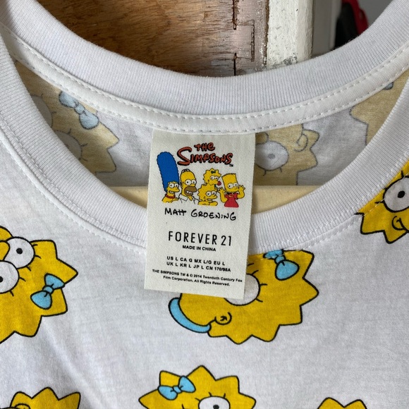 Forever 21 | Tops | Simpsons Crop Top | Poshmark